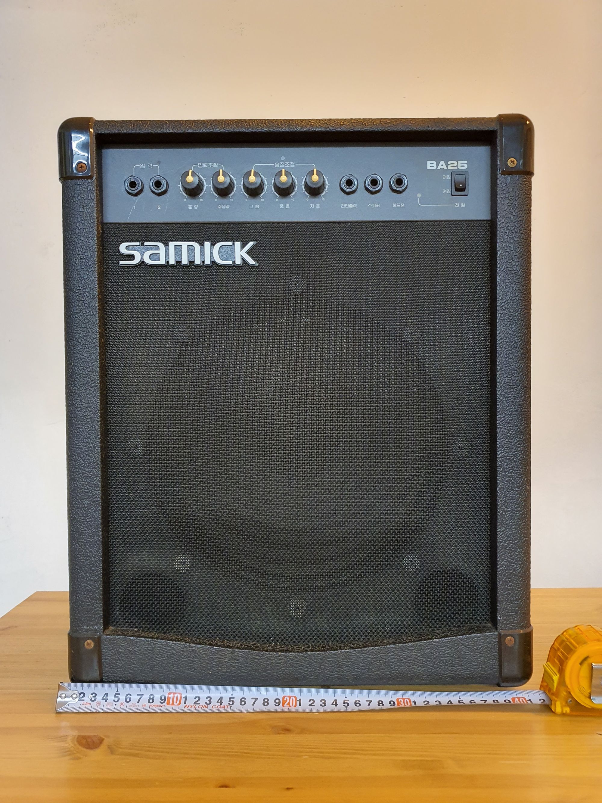 판매완료)삼익 베이스앰프 BA25 팝니다. 12인치 스피커 한국생산 | 중고악기 뮬
