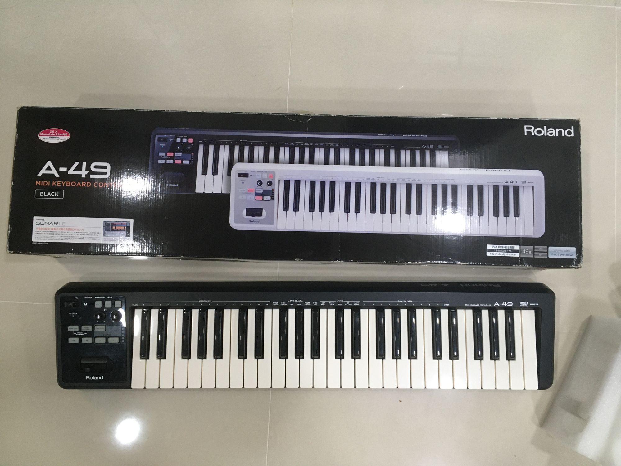 롤랜드 Roland A-49 A49 건반 마스터키보드 (페달 포함) | 중고악기 뮬