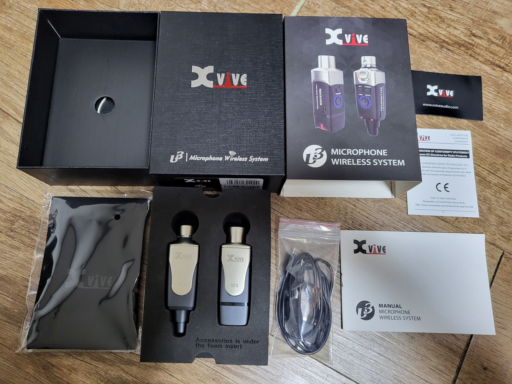 Xvive U3 Wireless XLR 무선 마이크 케이블 | 중고악기 뮬