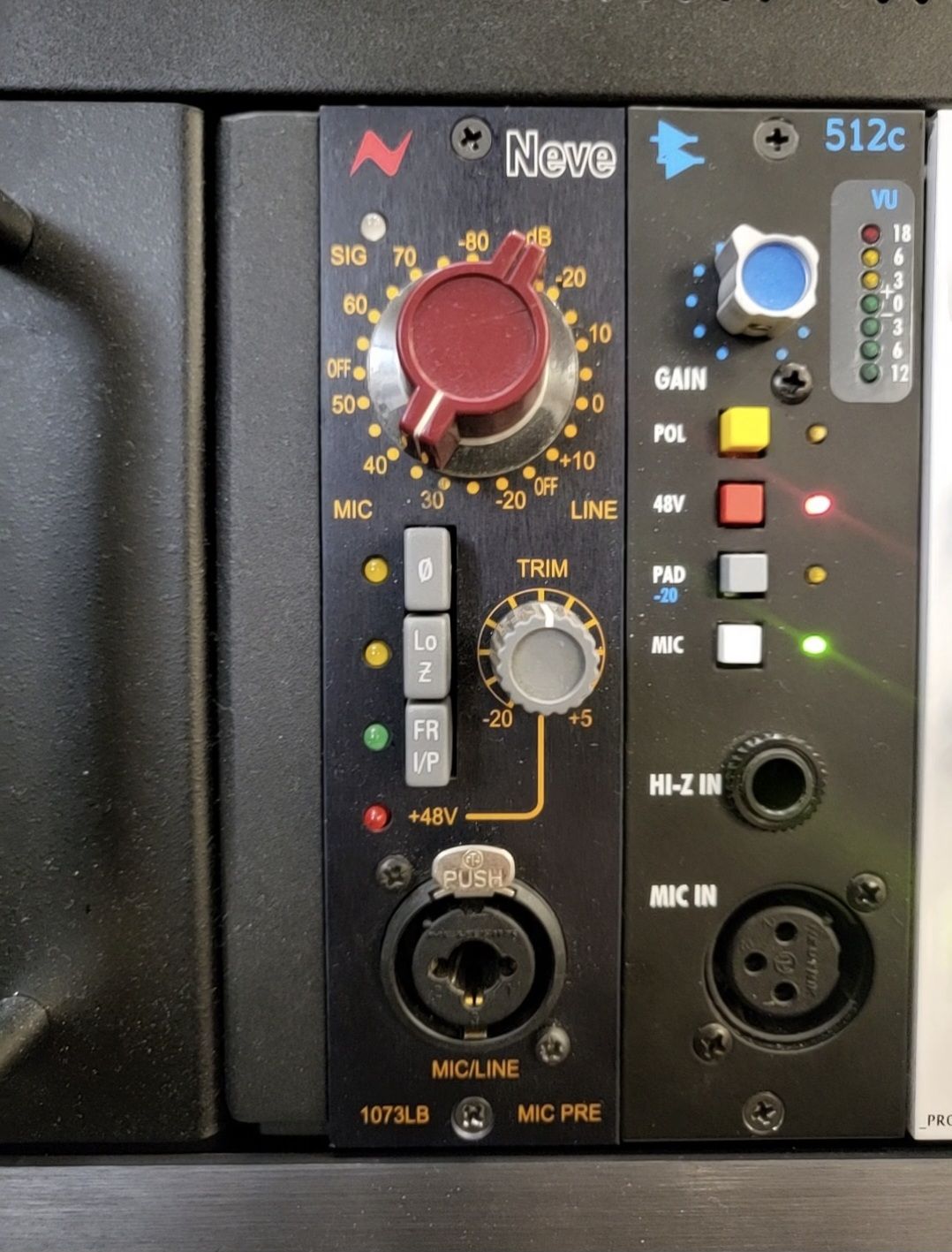 500 시리즈 Neve 1073LB 프리앰프 팝니다. | 중고악기 뮬