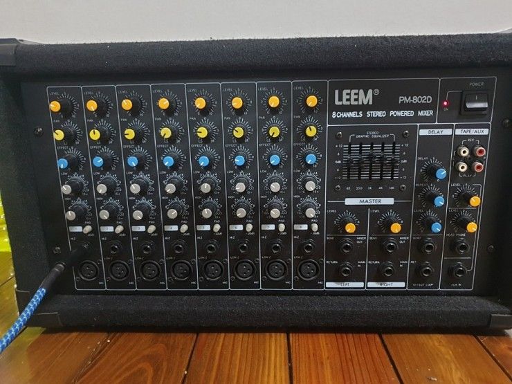 LEEM PM-802D 파워앰프내장믹서 (150w+150w) | 중고악기 뮬