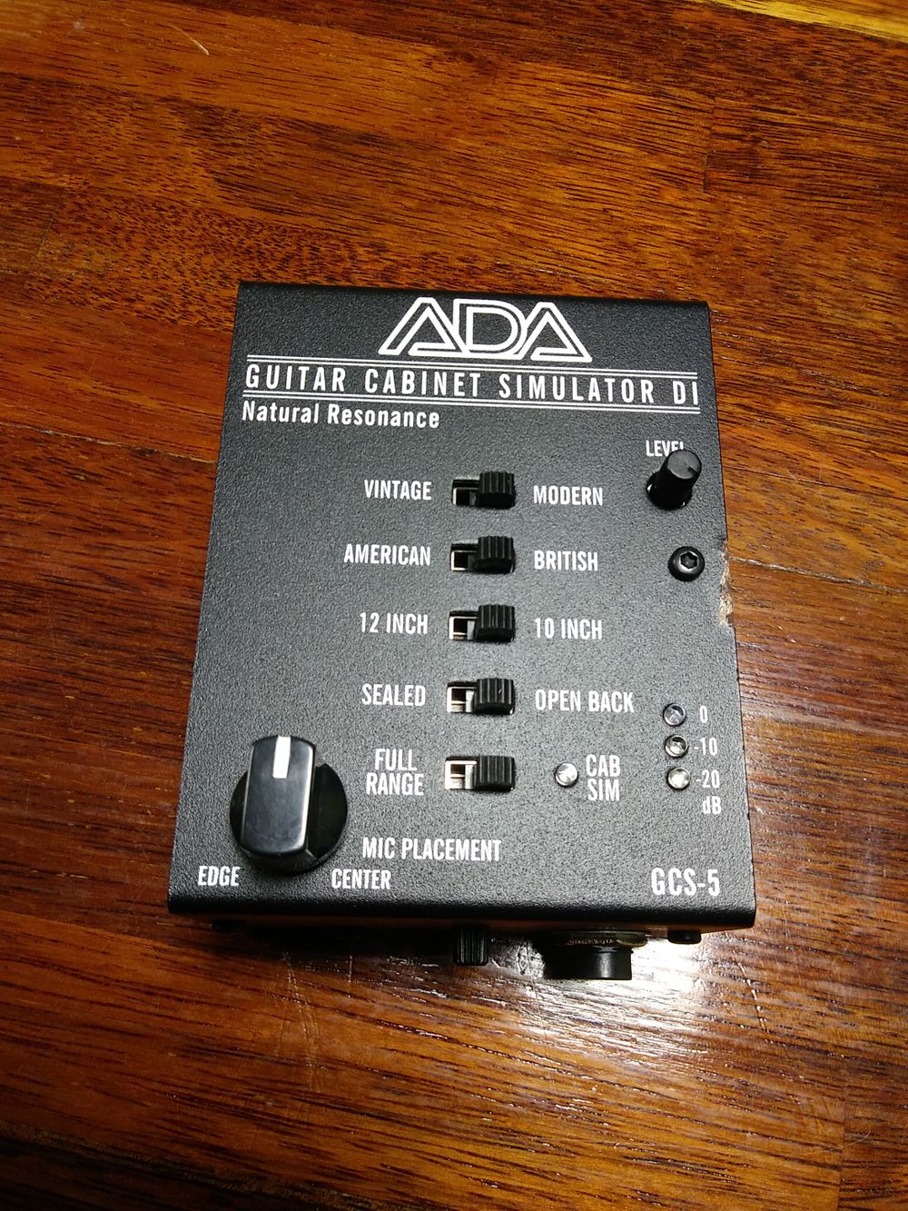 ADA GCS-5 캐비넷시뮬레이터 겸 DI GCS5 앰프시뮬 | 중고악기 뮬