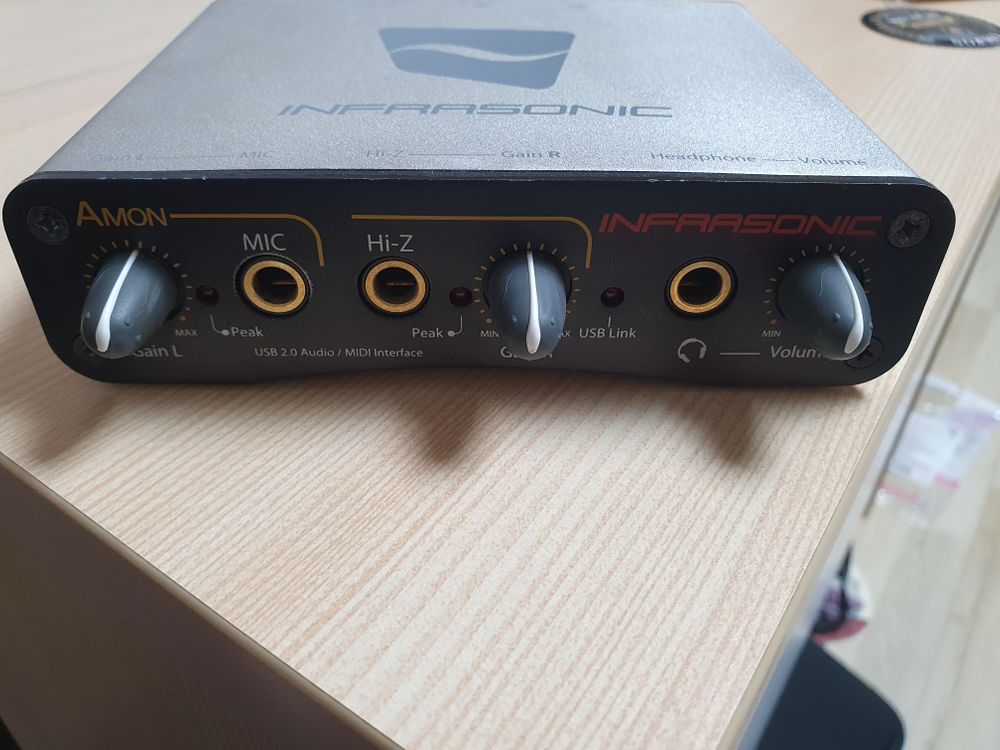 Infrasonic amon 오디오인터페이스 판매합니다 인프라소닉 아몬 | 중고악기 뮬