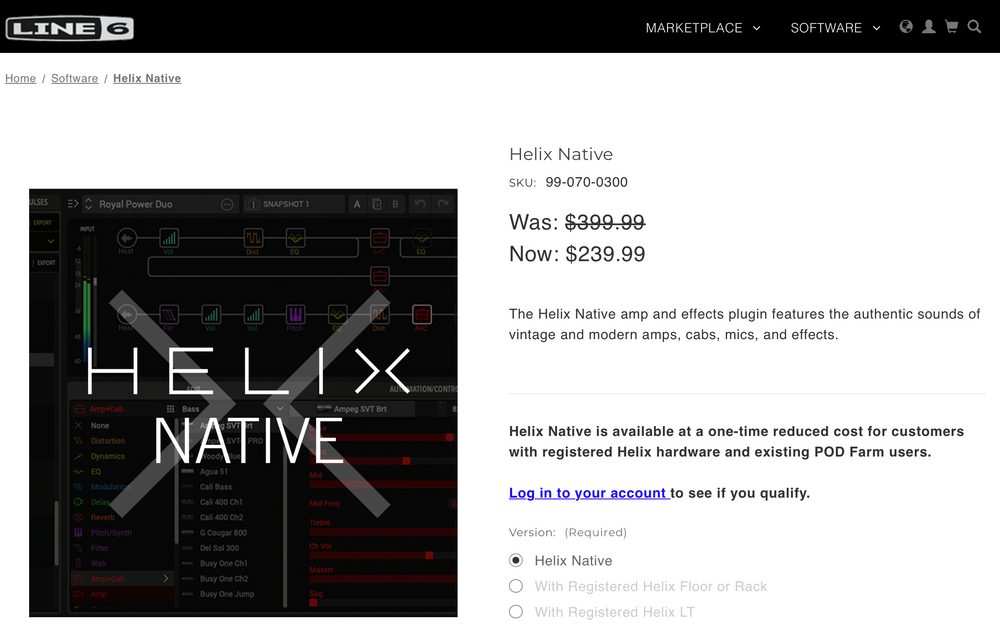 Line6 Helix Native 세일하네요. | 중고악기 뮬