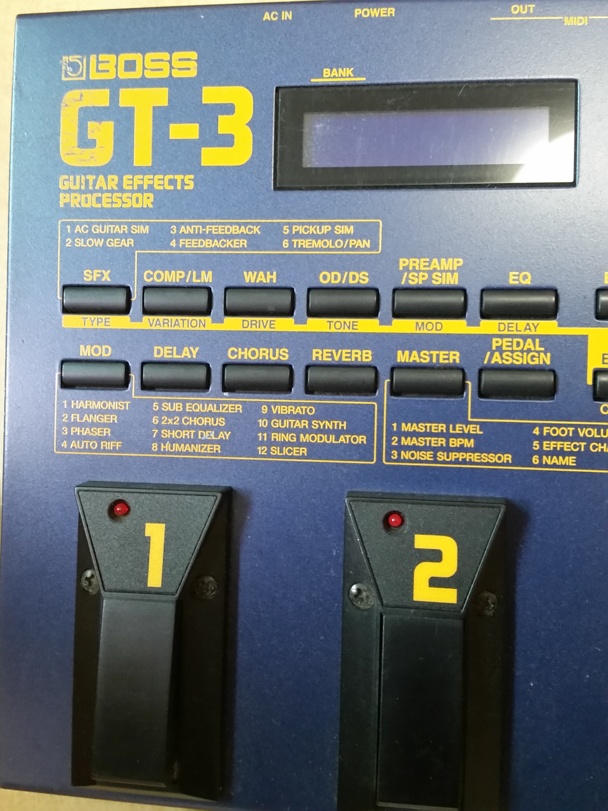 boss gt-3 멀티이펙터 | 중고악기 뮬