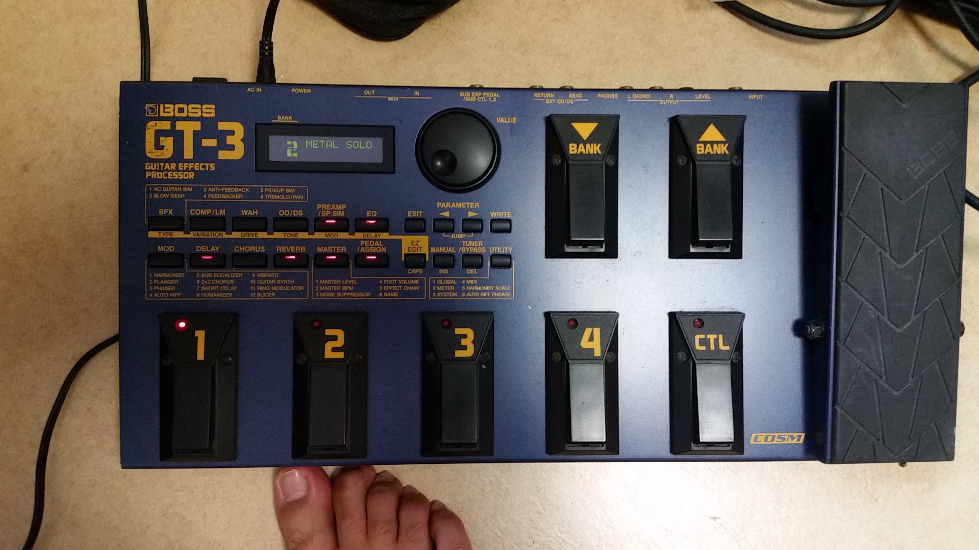 boss gt-3 멀티이펙터 | 중고악기 뮬