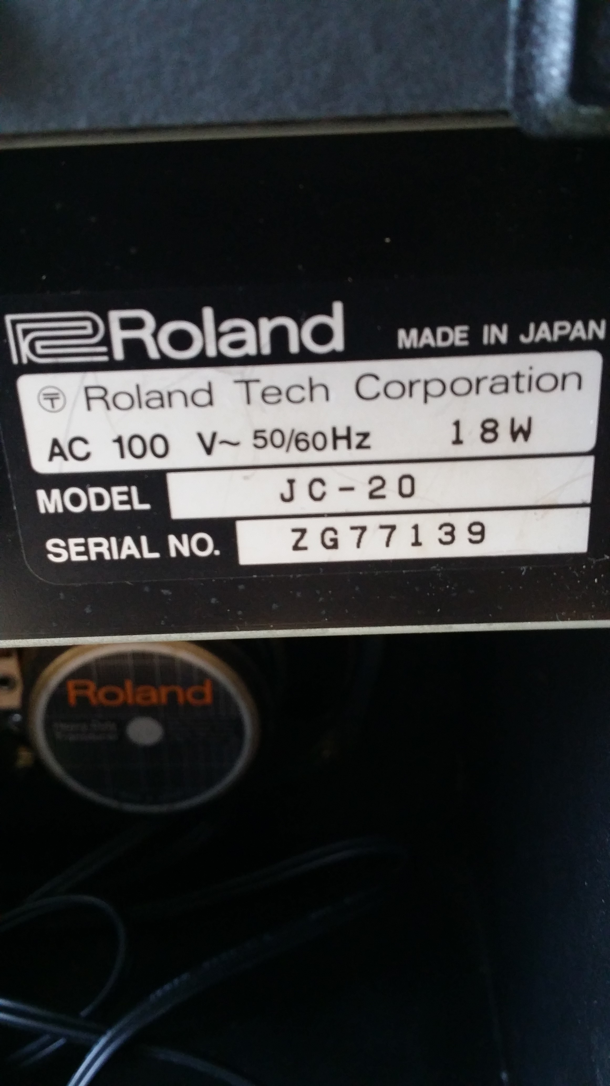 roland jc-20 | 중고악기 뮬